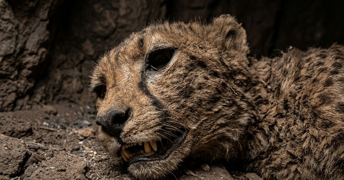 Em uma gruta perto de Arar, no norte da Arábia Saudita, acharam corpos ...
