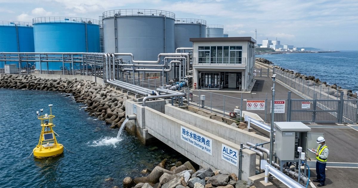 O Japão continua liberando a água tratada de Fukushima, e cada nova ...