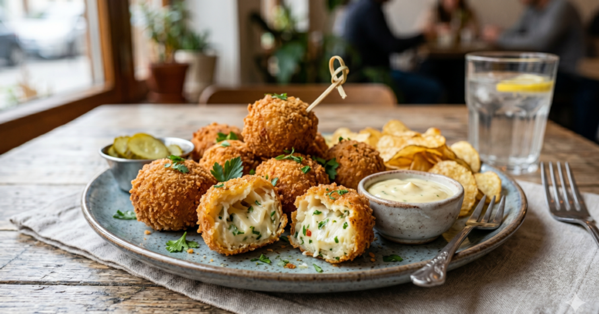 Bolinho de palmito vegano que fica crocante por fora e incrivelmente ...