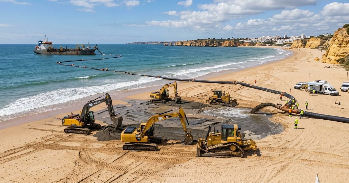 Portugal está transportando cerca de 2,2 milhões de toneladas de areia ...