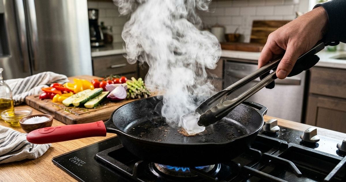 Deslizar um cubo de gelo sobre a frigideira quente: por que é ...