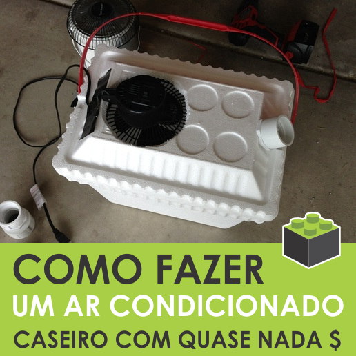 Ar condicionado caseiro 2: desta vez com caixa de isopor e mini ventilador