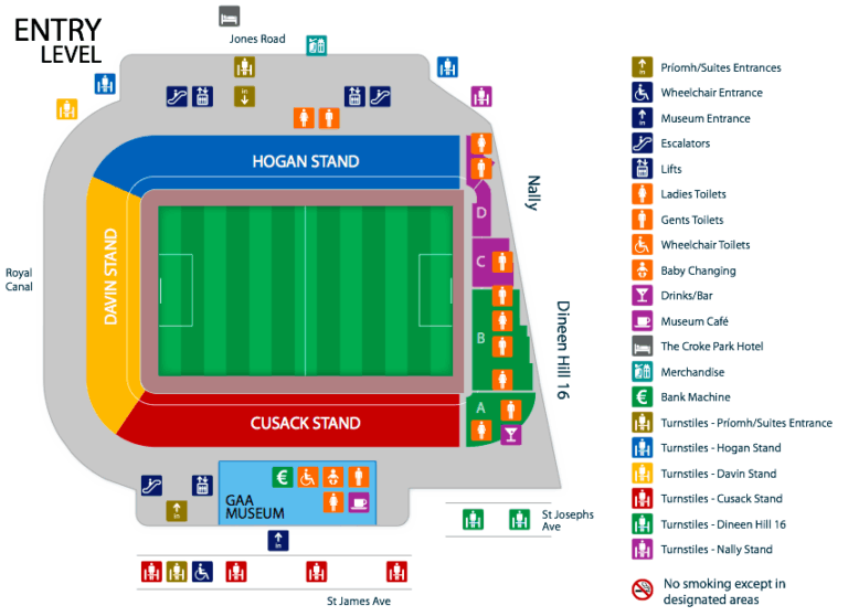 Um tour pelo Croke Park Stadium, um dos maiores estádios da Europa