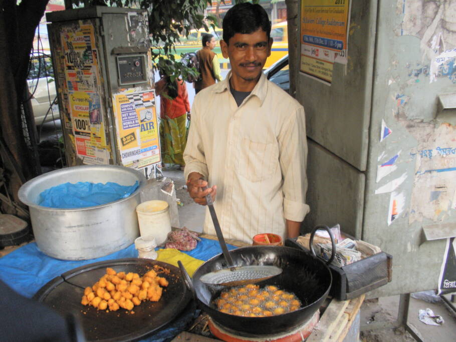 As exóticas comidas de rua da Índia