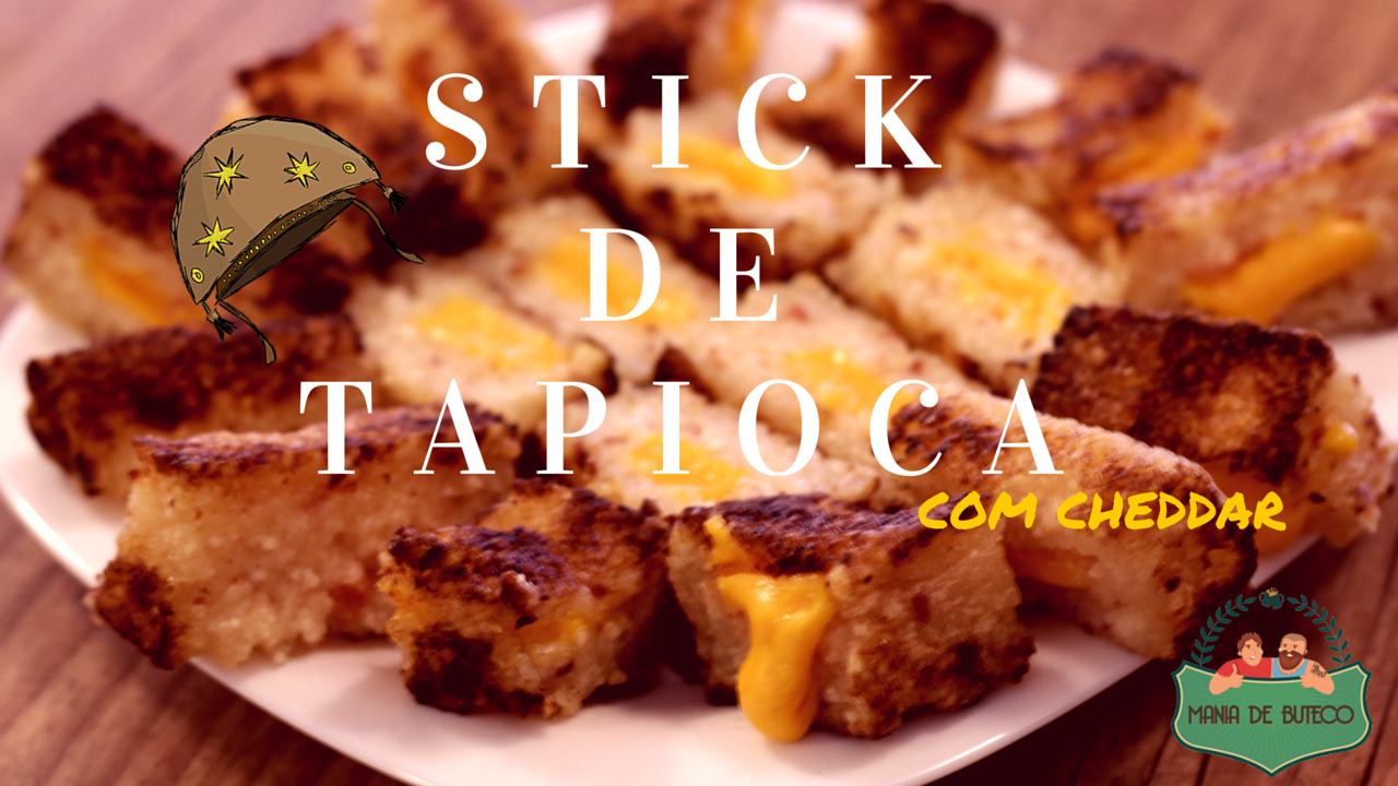 Petisco: stick de tapioca com bacon