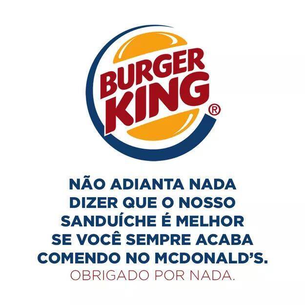Slogans honestos para 14 marcas de fast-food