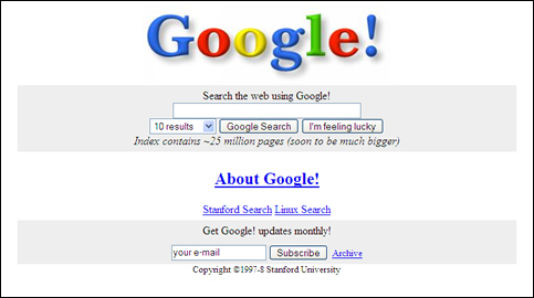 Você sabe como eram os sites de empresas famosas nos anos 90?