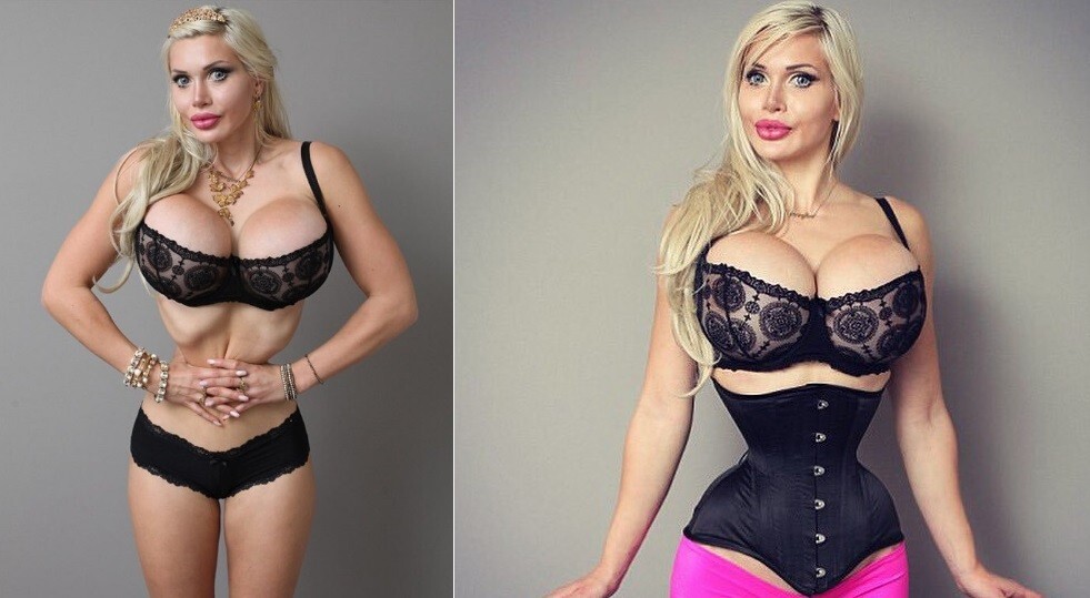 Modelo viciada em cirurgias plástica pinta os olhos com a cor da fada Sininho