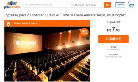 Ingressos para ver filmes do Oscar por R$ 7,99 na rede Kinoplex