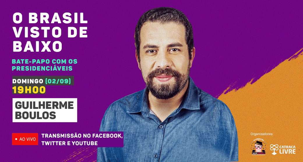 Boulos será entrevistado por Catraca e Baixo Augusta no domingo