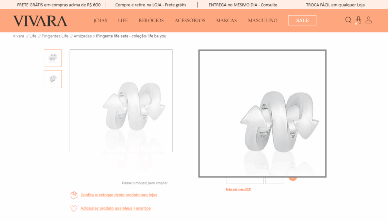 Pré-Black Friday: Vivara tem peças partir de R$60 em loja virtual