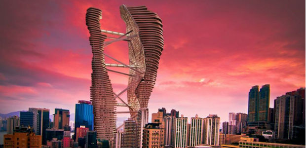 Arquitetos projetam 'cidade suspensa' em Hong Kong