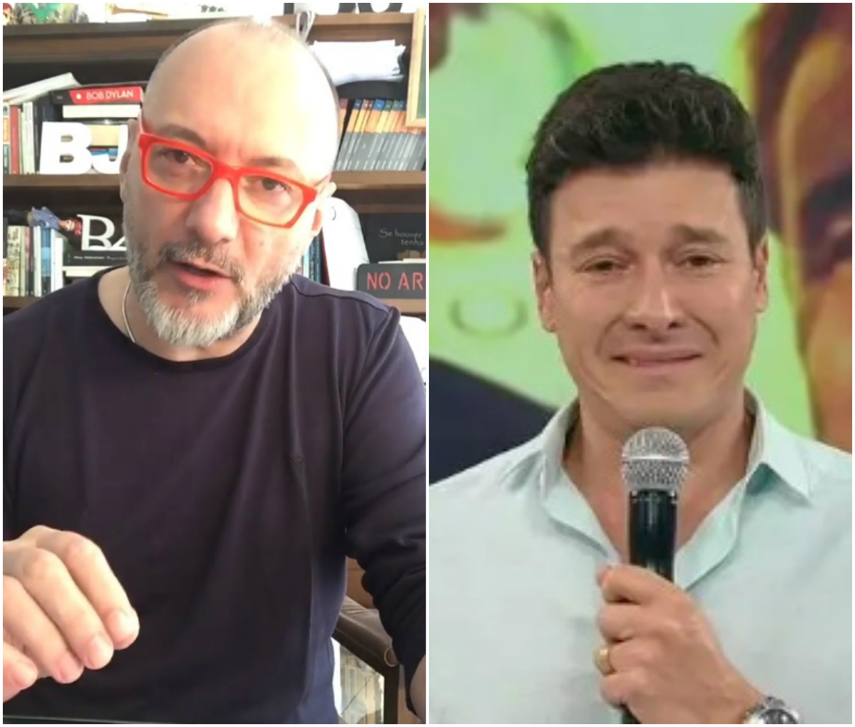 Britto Jr. cutuca Faro por choro ao vivo em homenagem a Gugu