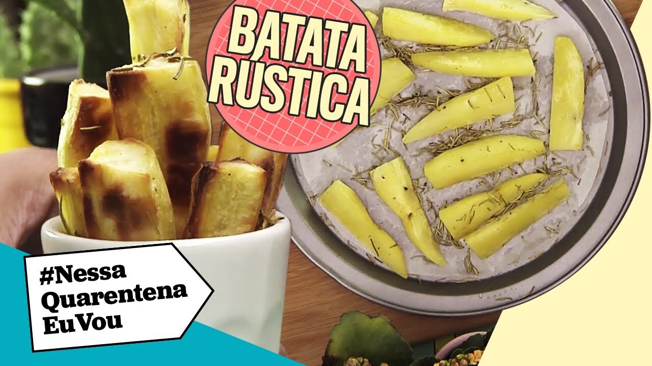 BATATA DOCE RÚSTICA | Bota esse forninho pra funcionar!