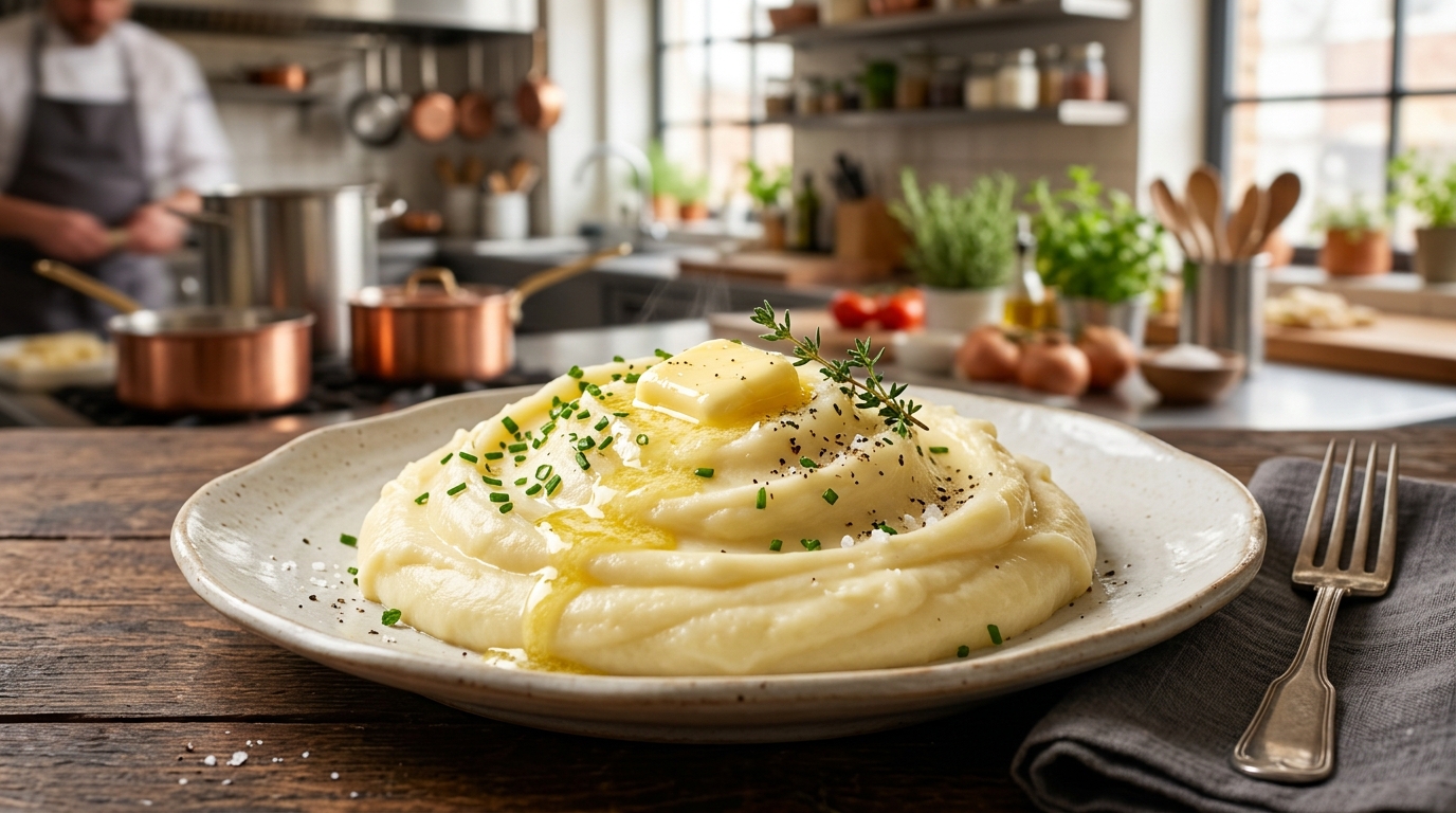 Os chefs concordam: "O purê de batata não é feito apenas com leite, mas ...